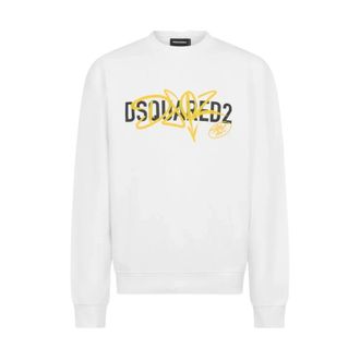 Dsquared2 Herren, Sweatshirts & Hoodies, Wei&szlig;, XLGr&ouml;&szlig;e