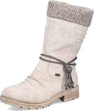 Rieker Femme Bottes Z4755, Dame Bottes dhiver,Hydrofuge,riekerTEX,Bottes à Lacets,Chaud,imperméable,tex,Bottes dhiver,Beige (Beige / 60),40 EU / 6.5 UK
