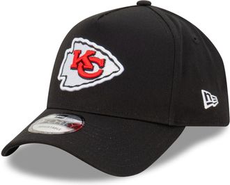 New Era Kansas City Chiefs NFL Evergreen Schwarz Verstellbare 9Forty A-Frame Cap - One-Size