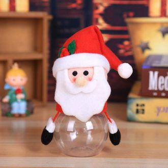 Generic Weihnachten GIF Bottle Jar Santa Candy Aufbewahrung Weihnachten Kind Kindertasche Haushalt & Organisatoren (A, One Size)