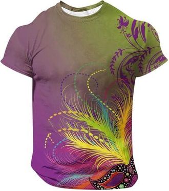 Generic Costume de carnaval pour homme - T-shirt slim fit - Col rond basique - T-shirt d&eacute;t&eacute; &agrave; manches courtes - T-shirt de sport - T-shirt pour homme - T-shir