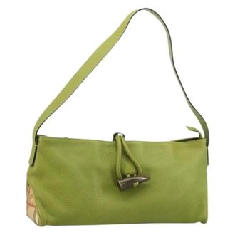 Burberry Pre-owned Vintage Schultertasche - - Pre-owned - Damen - Gr&uuml;n - ONE SIZE
