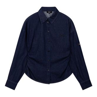 ALIX The Label Gewebte taillierte Jeansbluse - - Blouses & Shirts - Damen - Blau - S