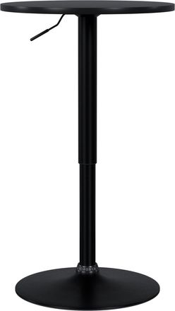 Clp Stehtisch rund höhenverstellbar Xanten, Bartisch drehbar mit stabilem Gaslift, Metallgestell pulverbeschichtet rutschfest, Farbe:schwarz/schwarz, Größ