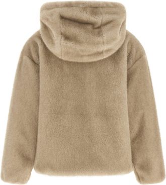 Herno Eco Fur Hooded Coat - Beige