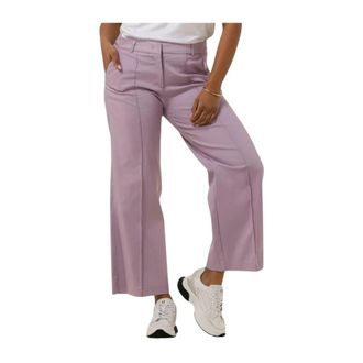 Summum Klassische Stretch-Hose mit weitem Bein - - Trousers - Damen - Lila - XS