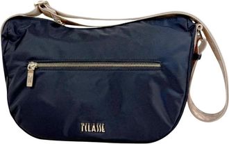 Alviero Martini 1A Classe Femme, Sacs, Bleu, Taille: ONE Size Breeze Nylon Tracolla Mezzaluna Grande