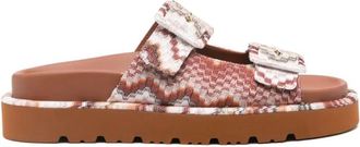Missoni Sandalen - Missoni Open-Toe Sandal With Minimalist Straps - Gr. 38 (EU) - in Braun - f&uuml;r Damen