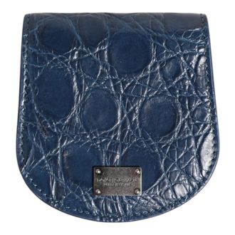 Dolce & Gabbana Exotic Skin M&uuml;nzfach - - Accessories - Herren - Blau - ONE SIZE
