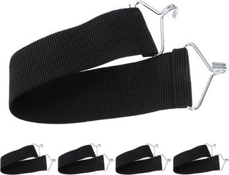NUOBESTY 5 St&uuml;ck Liegestuhl Ersatzgurte Schwarz Verst&auml;rkte Stuhlverst&auml;rkungsgurte Belastbare Stuhlbefestigung f&uuml;r Faltbare Garten und Terrassenst&uuml;hle Outdoor C