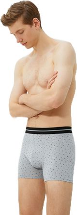 Koton Men Basic 3-Pack Boxer Set Geometric Patterned