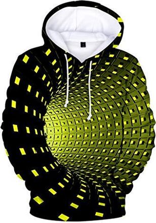 Generic Sweat &agrave; capuche de sport pour homme : sweat &agrave; capuche en polaire avec impression 3D, pull &agrave; capuche unisexe, l&eacute;ger, athl&eacute;tique, cordon de serrage, swe