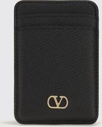 Valentino Garavani VLogo Signature Kartenetui aus genarbtem Kalbsleder