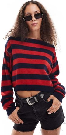 Free People Pull rayé à encolure bateau - Multicolore