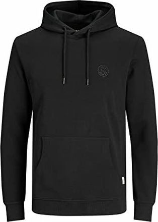 Jack & Jones Jjebasic Logo Hood Sweat &Agrave; Capuche Homme, Noir, M (EU)