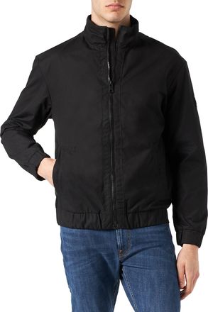 Tom Tailor Herren Blouson Jacke mit Stehkragen 1030541, 29999 - Black, L