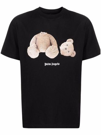 Palm Angels t-shirt &agrave; imprim&eacute; ourson - Noir