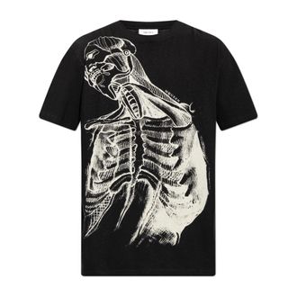 Alexander McQueen Sketch Anatomy T-Shirt - - Tops - Herren - Schwarzk - XL