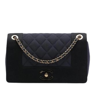 Chanel Pre-owned Double Flap Schultertasche - - Pre-owned - Damen - Blau - ONE SIZE