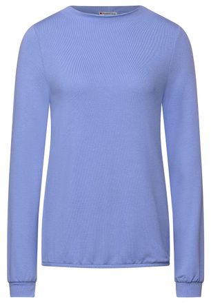 Street One Damen T-Shirt, Blau(shiny blue melange), 36