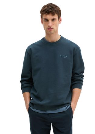Marc O'Polo Sweatshirt MARC OPOLO, Herren, Gr. XXL, schwarz navy, Sweatware, Obermaterial: 100% Baumwolle, regular fit normal, Rundhals, B&uuml;ndchen, Sweatshirts Swe