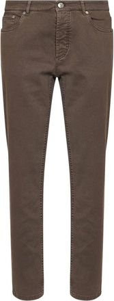 Brunello Cucinelli Homme, Jeans, Brun, Taille: L Pantalon L&eacute;ger en Denim