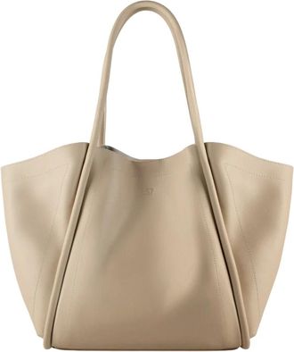 L37 Grand sac cabas Big Big World - Femme - Sacs - Beige - Taille: ONE Size
