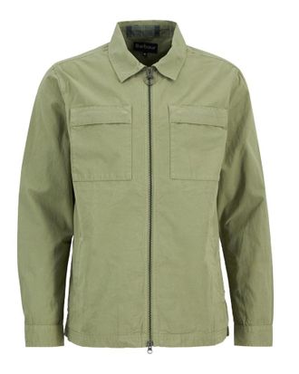 Barbour Overshirt Glendale mit Zip und Umlegekragen in