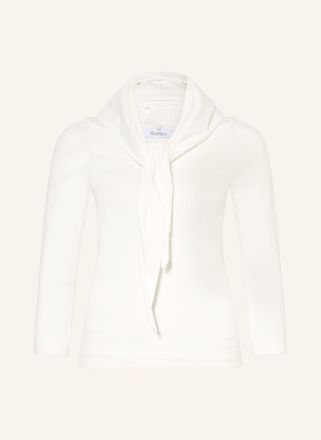Max Mara Pullover Fenice Mit 3/4-Arm Und Abnehmbarem Dreieckstuch weiss