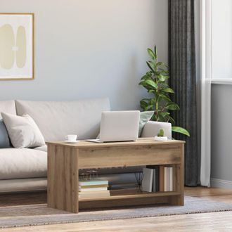 vidaXL Table basse ch&ecirc;ne artisanal 102 x 50 x 52.5 cm Vidaxl