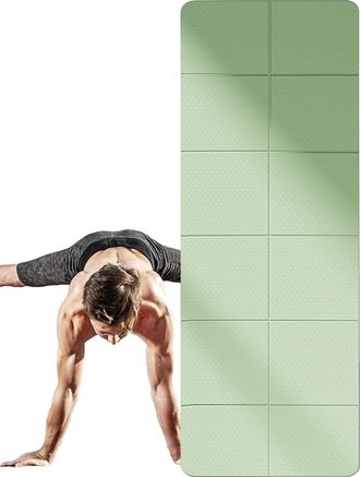 Generico Faltbare Trainingsmatte | Faltbare Trainingsmatte | Leichte Matte für Reisen | Barfuß Übung Pad für Männer Training zu Hause Fitness Gym Yoga 72 X