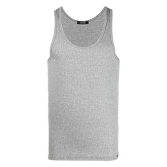 Tom Ford Baumwoll- und Modal-Ripp-Tanktop - - Tops - Herren - Grau - S