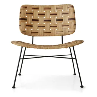 HKliving Chaise en rotin HKliving