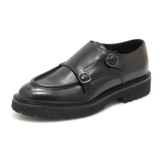 Doucal's Homme, Chaussures, Noir, Taille: 42 EU Chaussures Italiennes à Double Boucle Noires