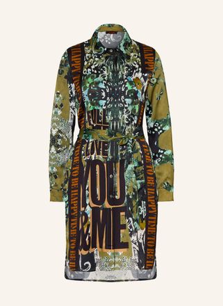 Miss Goodlife Miss Goodlife Hemdblusenkleid Aus Satin gruen
