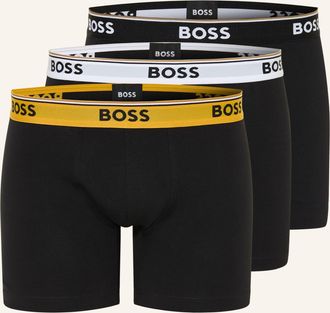 HUGO BOSS 3er-Pack Boxershorts Power schwarz