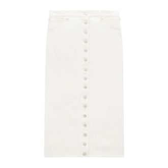 Courr&egrave;ges Flex Denimrock - - Skirts - Damen - Wei&szlig; - M