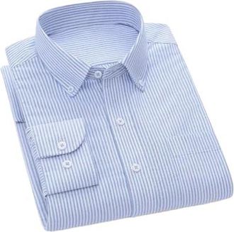 Generic Chemise Oxford &agrave; manches longues pour homme, coupe ajust&eacute;e, unie, poche unique, haut daffaires et de bureau, 2635-7, 3XL