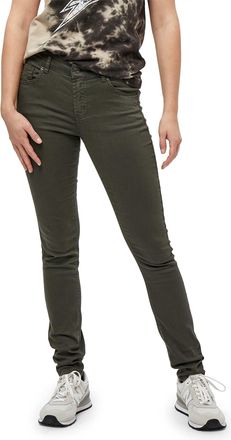 Desires Lola Garment Dye Midwaist Damen Jeans Gr&ouml;&szlig;e 27 | Gr&uuml;nes Jeans Damen | Damen Jeans Stretch Mittel Tailliert | Jeanshose Damen Mit Enger Passform | Alls