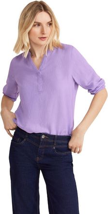 Street One Damen Bluse aus Leinenmischung