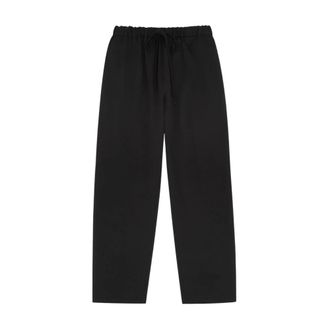 Maison Margiela Hose mit Tunnelzug aus Schurwollmischung - - Trousers - Damen - Schwarzk - XS