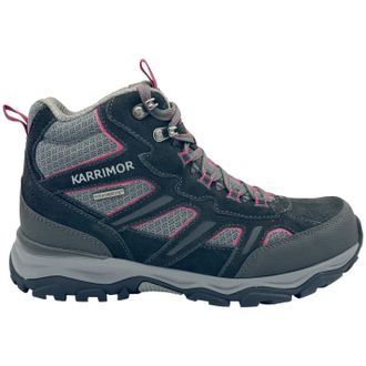 Karrimor Mount Wanderstiefel f&uuml;r Damen, Wildleder, Wasserfest (Schwarz/Pink)