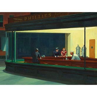 Fine Art Prints Edward Hopper Nighthawks Iconic Painting Extra Large XL Wall Art Poster Print Nuit La Peinture Mur Impression daffiches