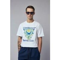 Casablanca Bright White Jersey T-shirt