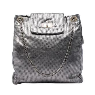 Chanel Pre-owned Perforated Flap Tote - - Pre-owned - Damen - Grau - ONE SIZE
