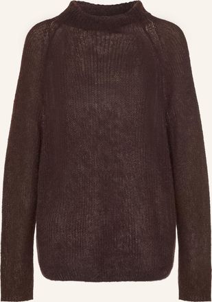 HUGO BOSS Pullover Fewena Mit Alpaka braun