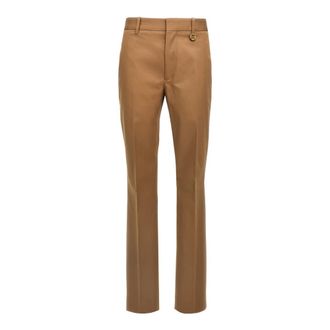 Burberry Gabardine Tailored Hosen - - Trousers - Damen - Beige - XS