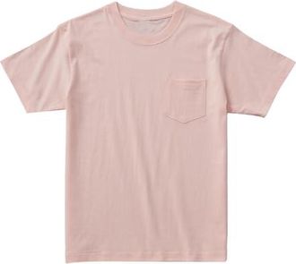 Generic Lot de t-shirts d&eacute;contract&eacute;s &agrave; manches courtes pour homme avec poche ample et poche unie, rose, L