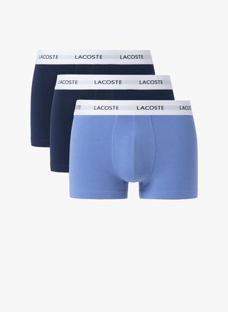 Lacoste Lot de 3 cale&ccedil;ons en coton m&eacute;lang&eacute;