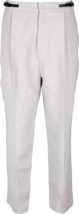 Elisabetta Franchi Femme, Pantalons, Gris, Taille: 40 FR Cropped Pantalons